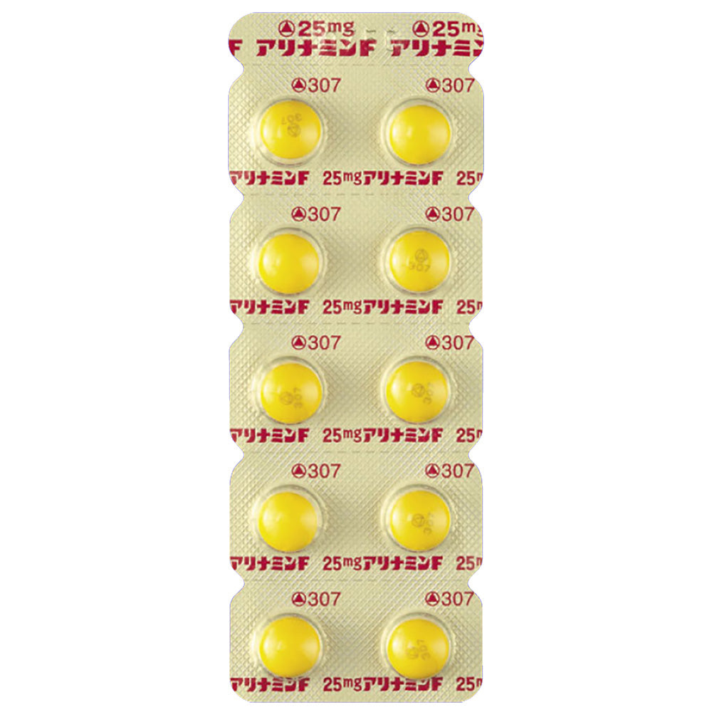25mg. ALINAMIN-F SUGAR-COATED TABLETS [Brand Name] – DEJIMA PHARMACY JAPAN